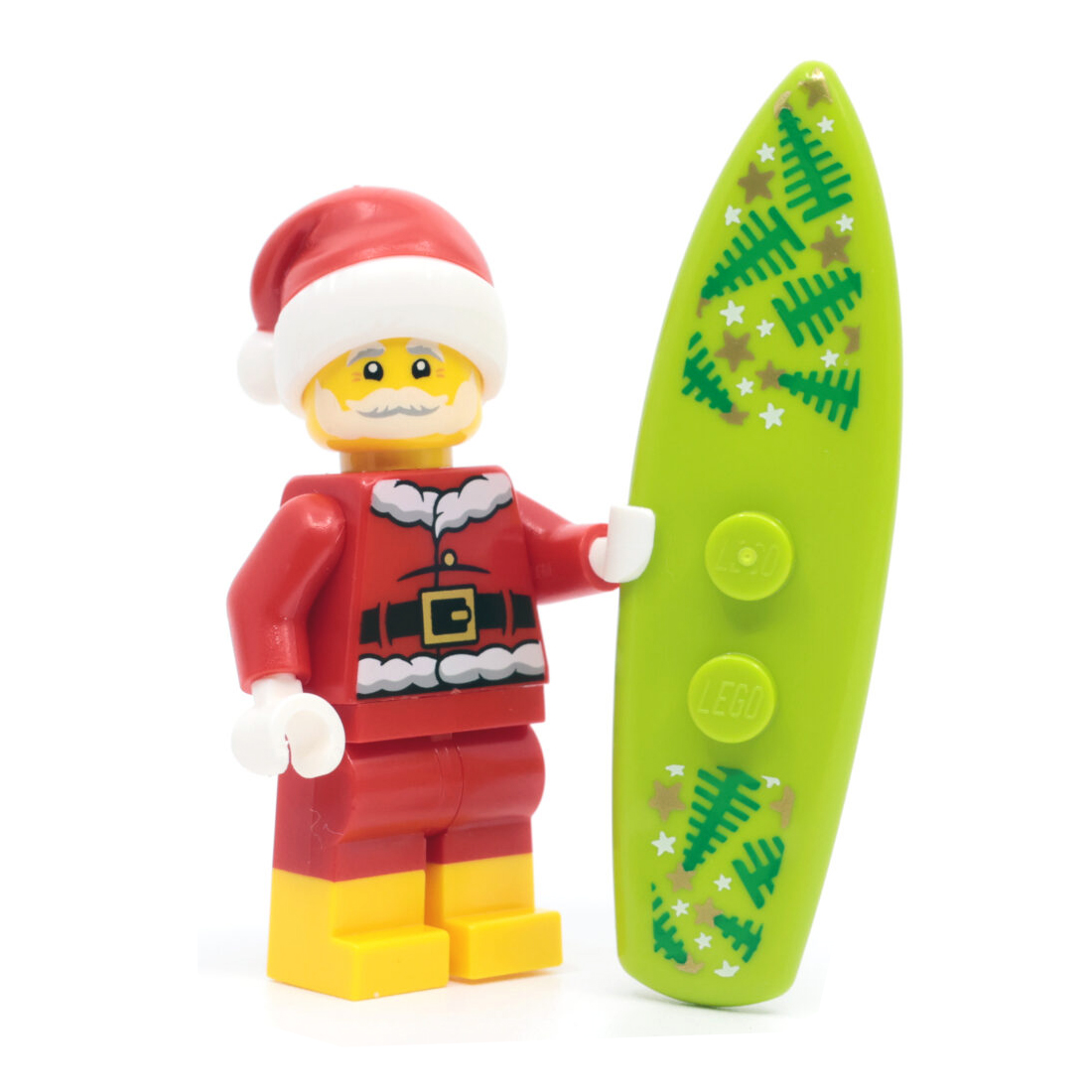 LEGO City Surfing Summer Santa With Christmas Surfboard Minifigure (BAM ...