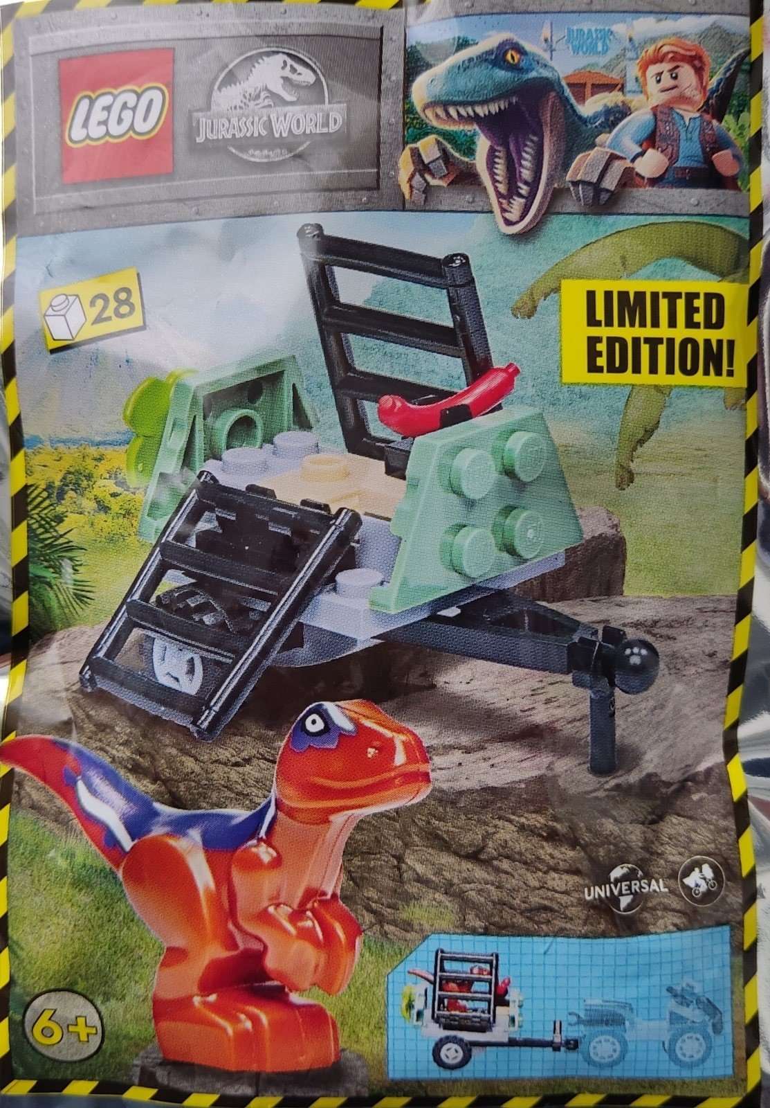 LEGO Jurassic World Raptor and Trap Foil Pack Set 122222 (Bagged ...