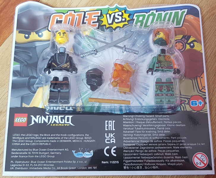 LEGO Ninjago Cole vs Ronin Minifigure Blister Pack Set 112215 - Brick Deals