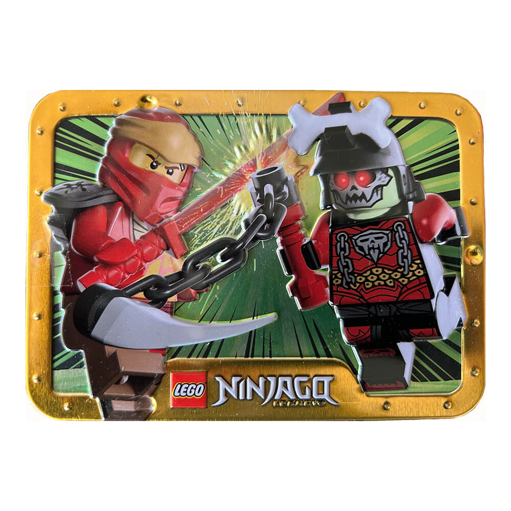 LEGO Ninjago Kai vs. Bone King Minifigure Metal Box Set 112324 - Brick ...