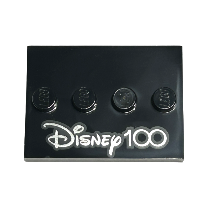 LEGO Accessories Disney 100 3 x 4 Black Minifigure Base Plate (10 Pack ...