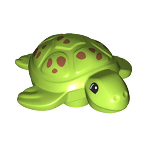 LEGO DUPLO Animal Lime Green Turtle Tortoise Minifigure from 10975 ...
