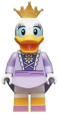 LEGO Disney Daisy Duck Lavender Dress + Crown Minifigure from 10780 ...