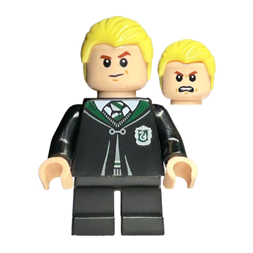 LEGO Harry Potter Draco Malfoy Slytherin Robe and Short Legs Minifigure ...