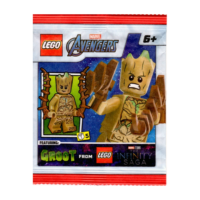 LEGO Marvel Super Heroes Groot Minifigure Paper Foil Pack Set 242319 ...