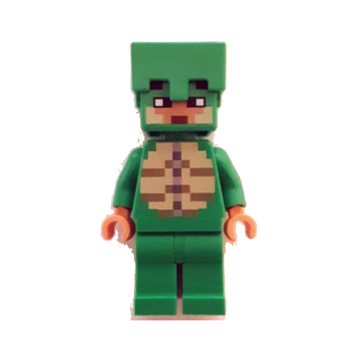 LEGO Minecraft Turtle Skin Warrior Minifigure from 21254 - Brick Deals