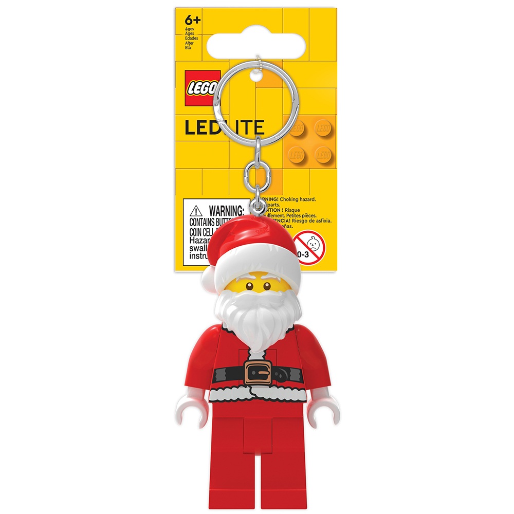LEGO Santa Christmas Minifigure Iconic Key Light (Keyring / Keychain ...