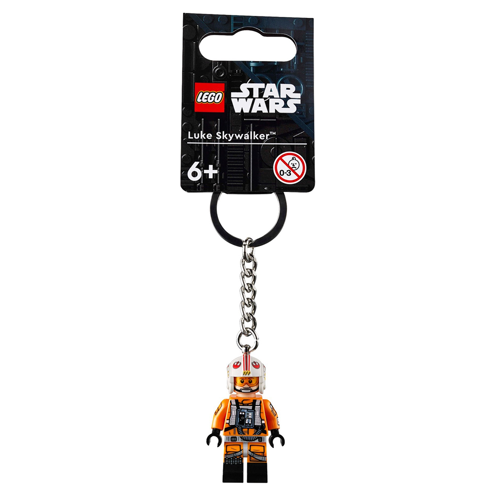 LEGO Star Wars Luke Skywalker Pilot Minifigure Keychain Keyring 854288 ...