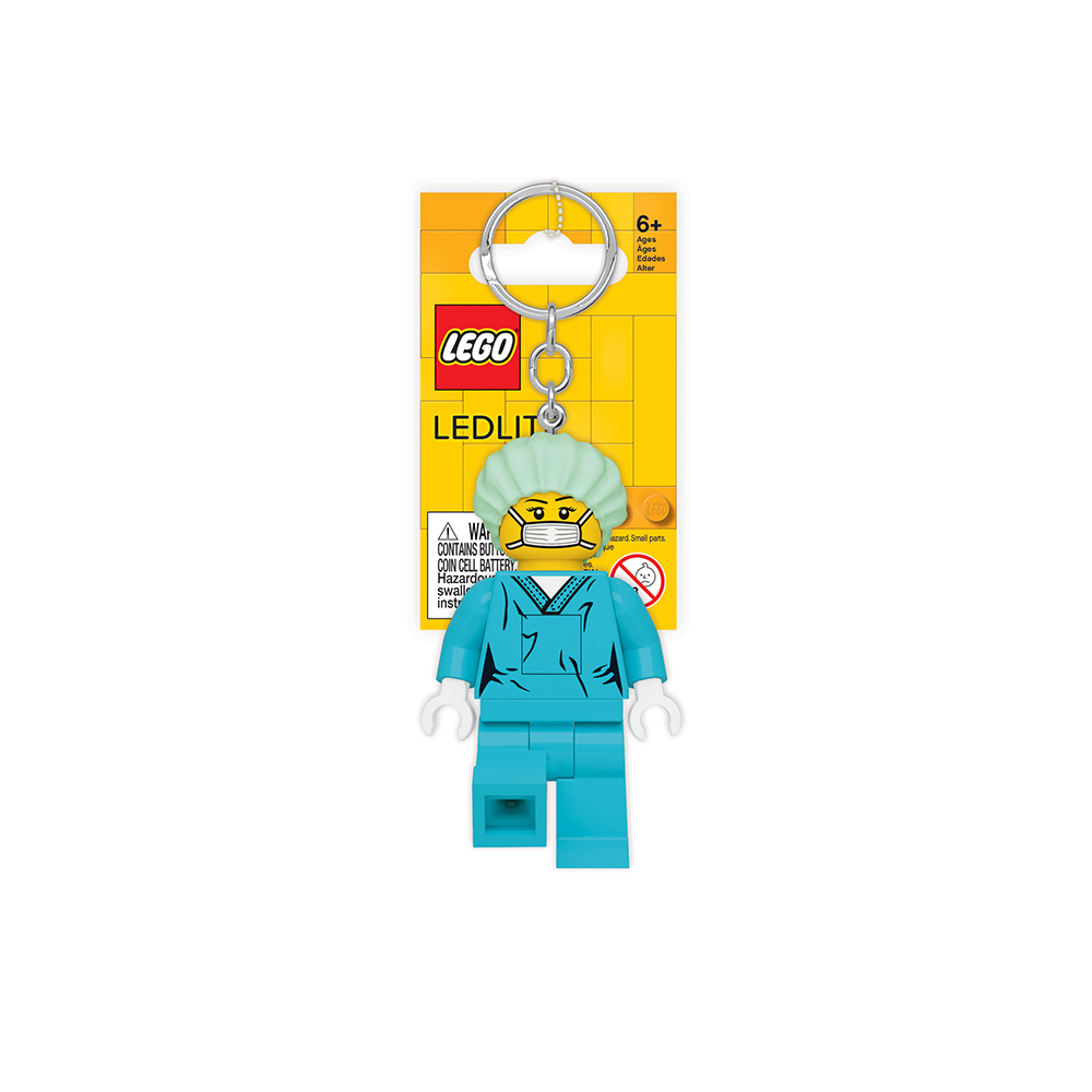 LEGO Surgeon Minifigure Iconic Key Light (Keyring / Keychain) - Brick Deals