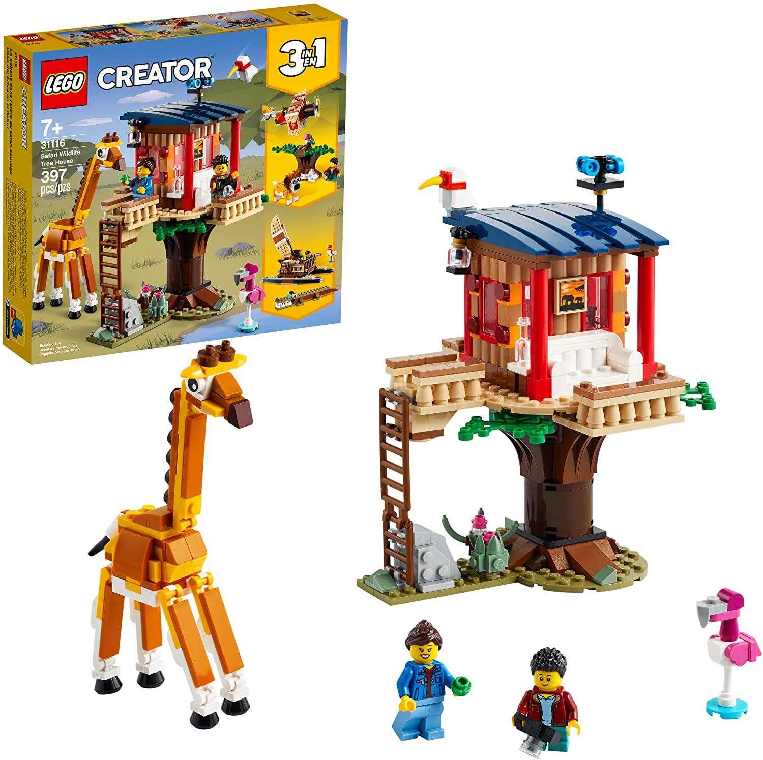 LEGO Creator 3in1 Safari Wildlife Tree House 31116 - Brick Deals