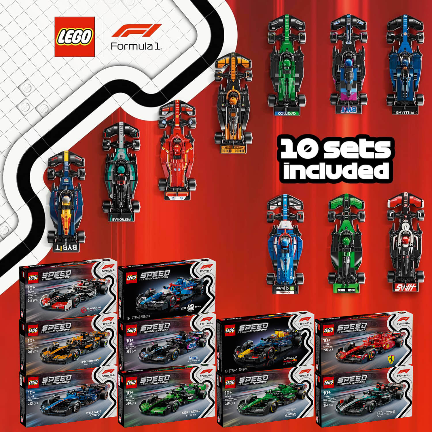 LEGO Speed Champions Ultimate Formula 1 Collector’s Pack 66802 Contains ...