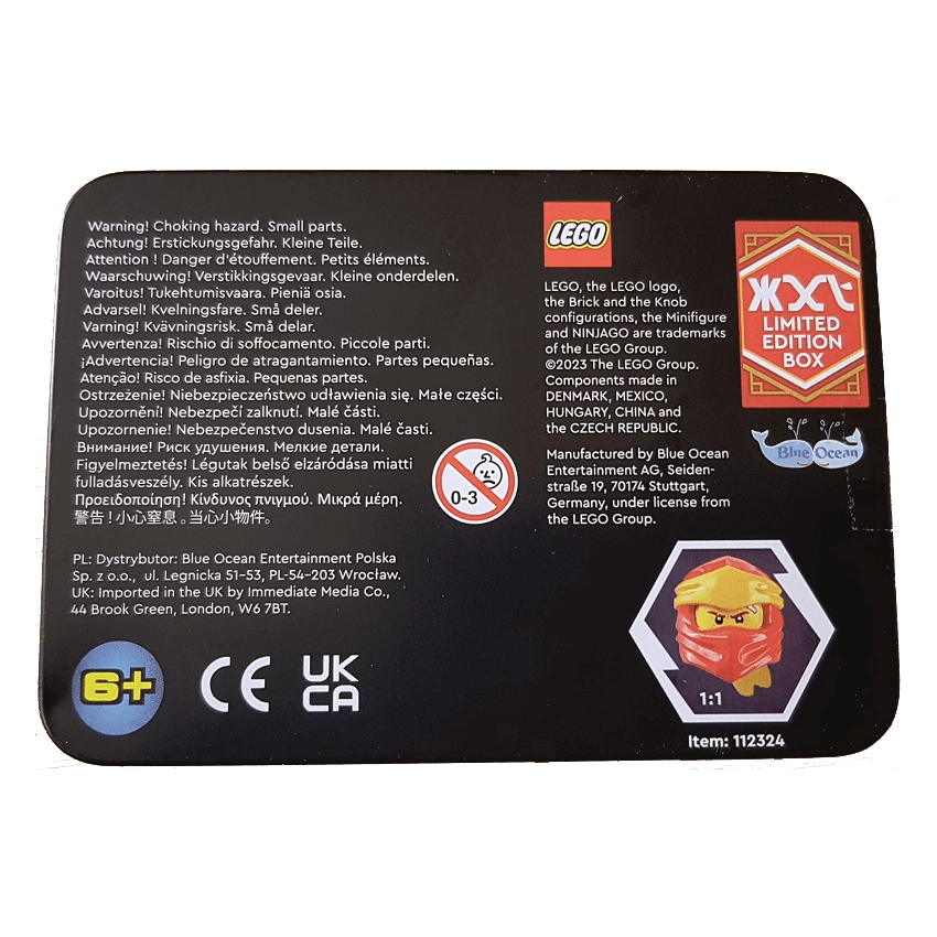 LEGO Ninjago Kai vs. Bone King Minifigure Metal Box Set 112324 - Brick ...