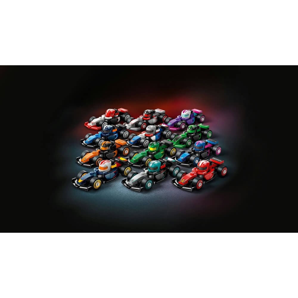 LEGO F1 Collectible Race Cars Retail Box of 36x Minifigure Blind Boxes ...